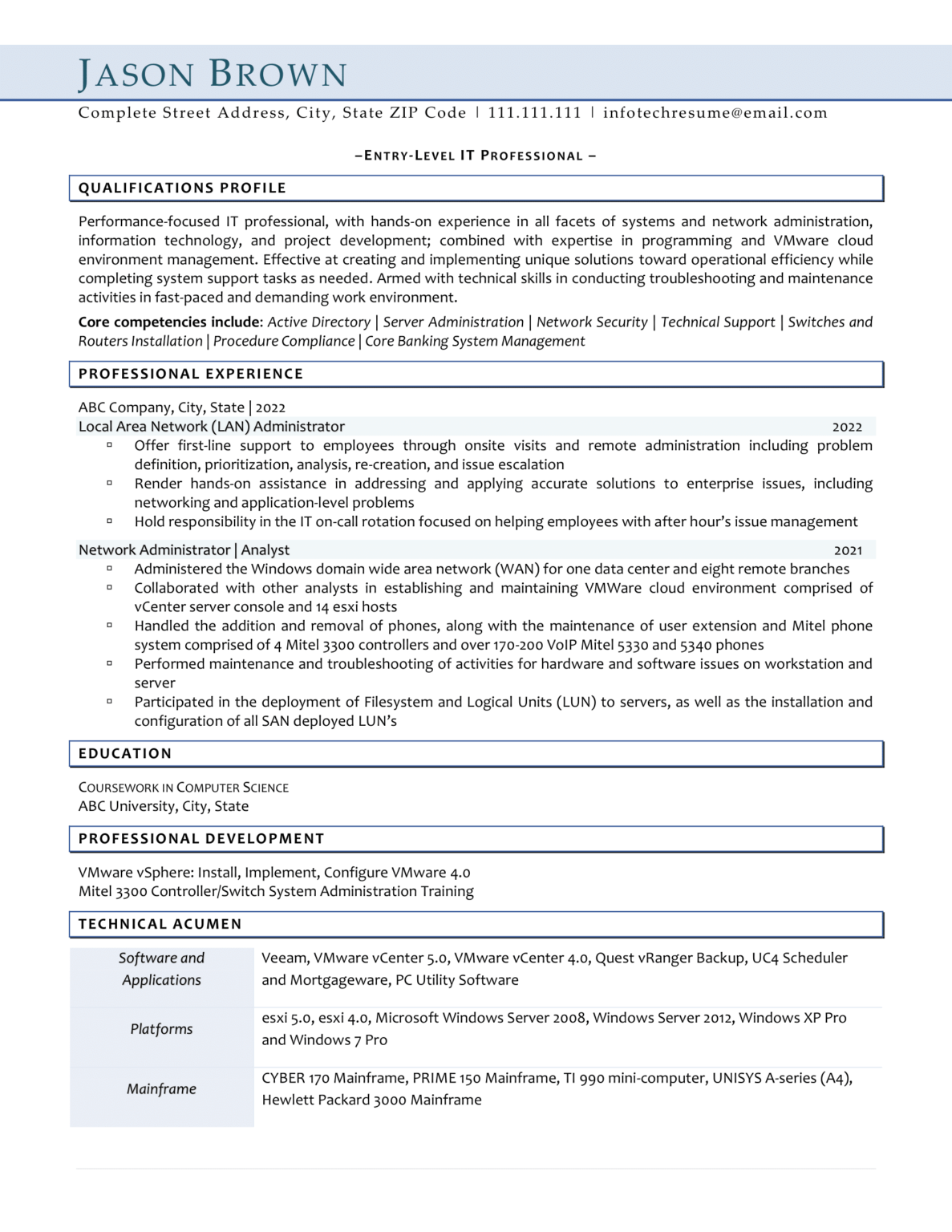Entry Level IT Resume Tips to Land Your First Tech Job