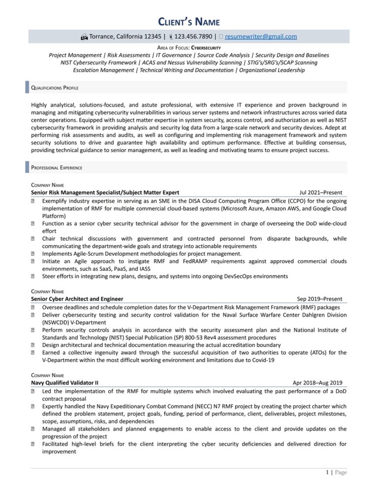 Cyber Security Analyst Resume: Resume Tips and Strategies